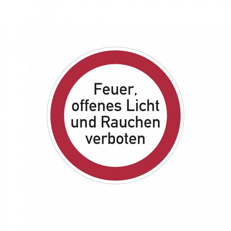 König Werbeanlagen Hinweisschild Verbot, Feuer, offenes Licht und ... König Werbeanlagen Hinweisschild Verbot, Feuer, offenes Licht und ...