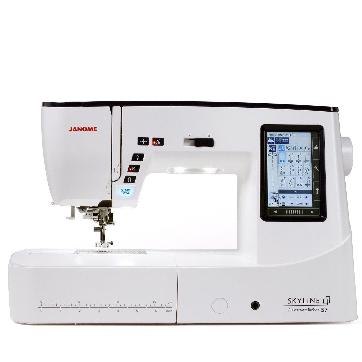 Janome Nähmaschine Skyline S7 Anniversary Edition, 350 Programme