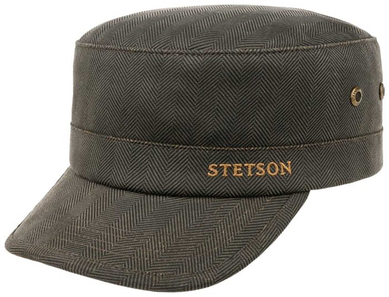 Stetson Army Cap Army Cap Herringbone mit Fischgrat-Muster