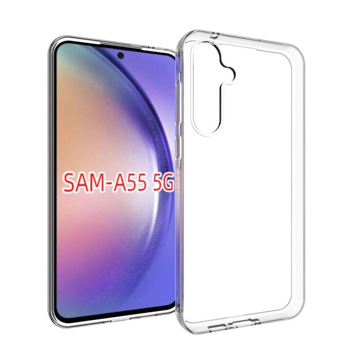Wigento Handyhülle Für Samsung Galaxy A55 Silikon Tpu Schutz Handy