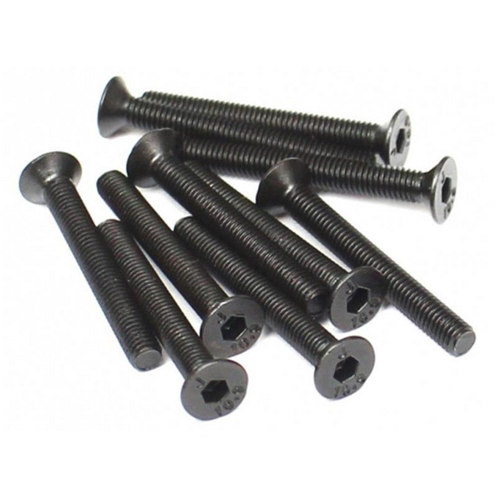 ArrowMax Modellbausatz M3x25mm Counter Sunk Screw 12.9 Grade Nickel Plated Screws (10)