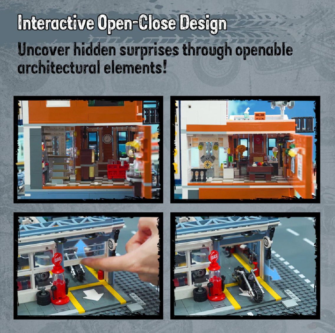 Pantasy Pantasy 85024 Motorcycle Restaurant 2.994 Teile Modular ...