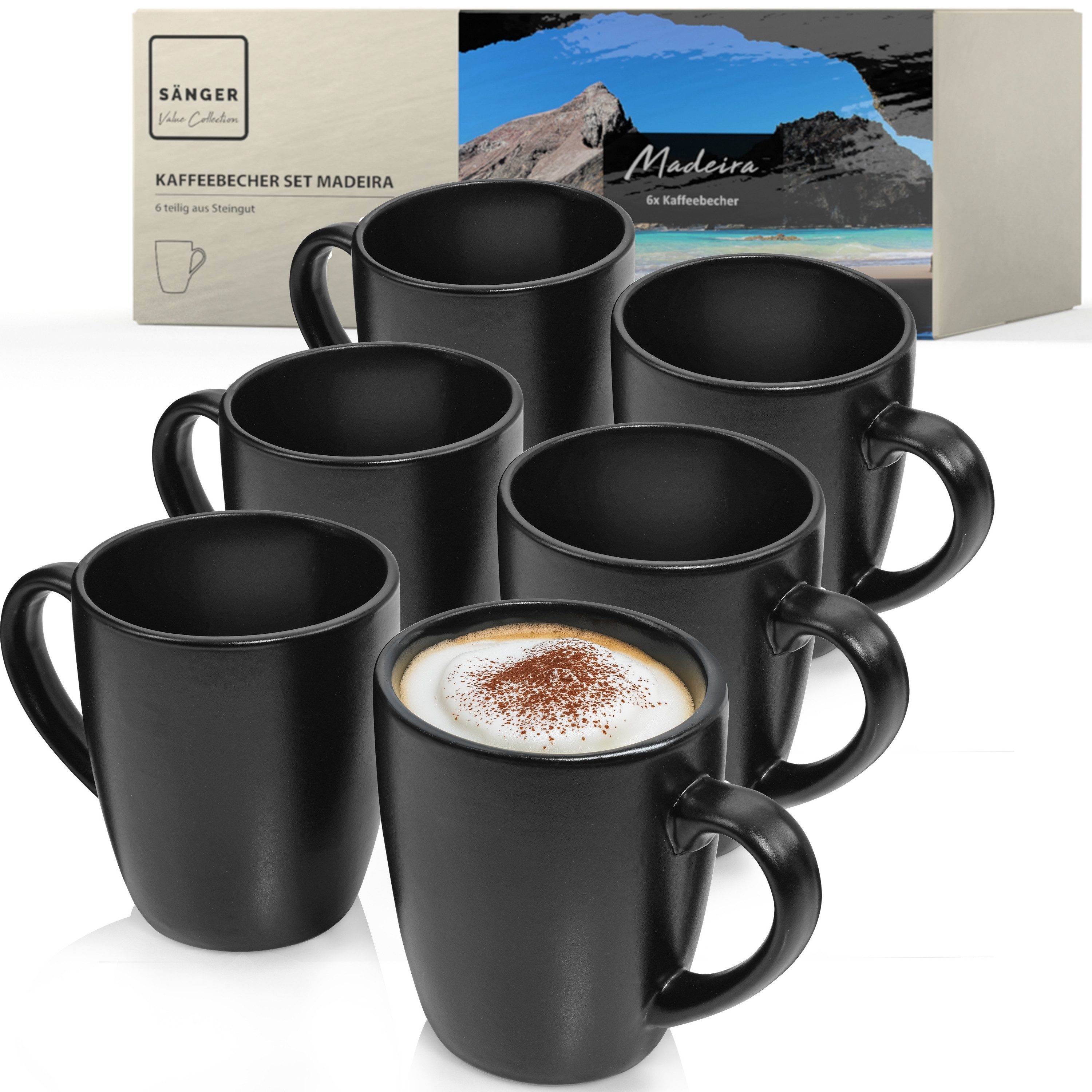 SÄnger Becher Madeira Steingut 6 Tlg Kaffeebecher Set Mehrfarbig