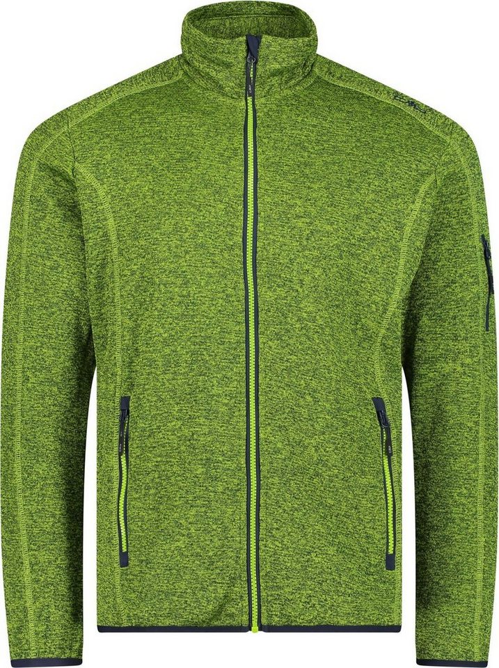 Cmp Fleecejacke Man Jacket Limegreen Bblue