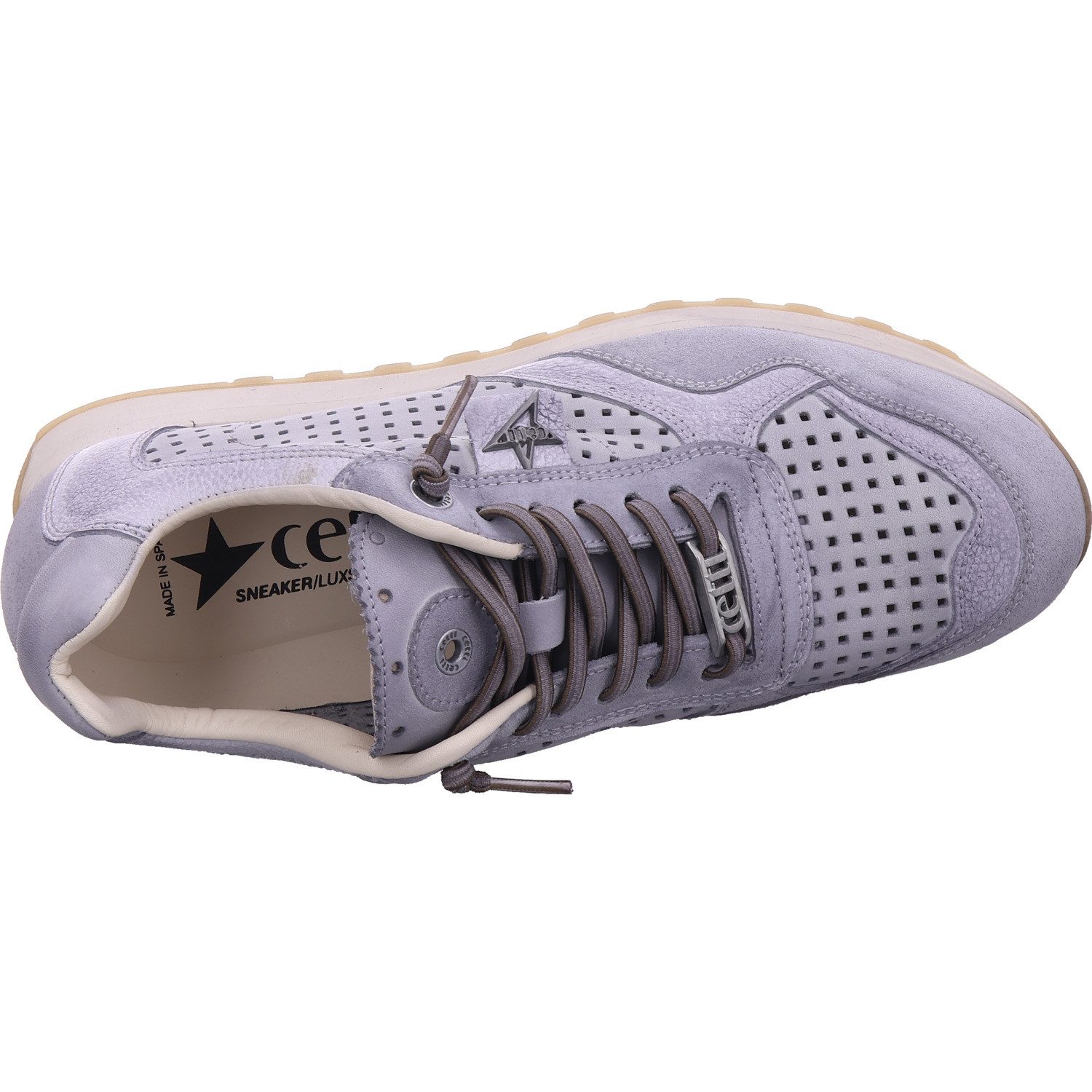 Cetti sportlicher Schnürer Schnürschuh, Farbe: Grau