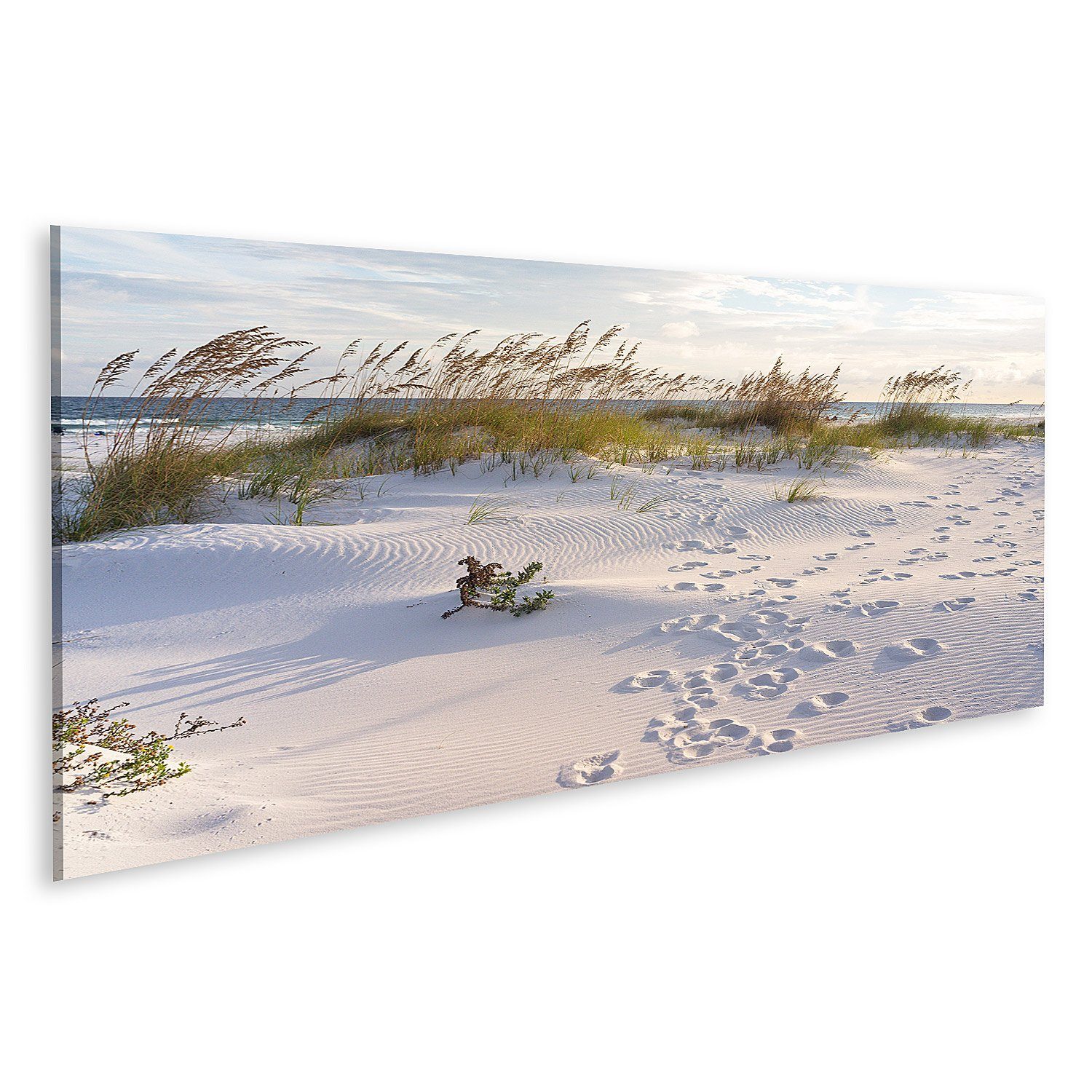 islandburner Leinwandbild Bild auf Leinwand Sonnenuntergang Am Pensacola Beach In Florida Fußabd