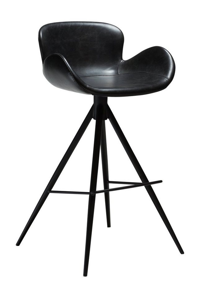 Ebuy24 Barhocker 2er Set Danform Gaia Barhocker Vintage Schwarz Pu
