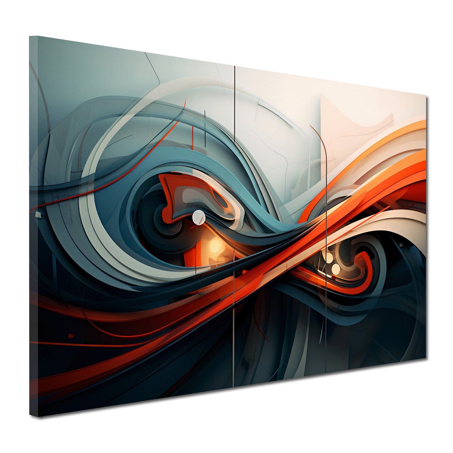 Artedinoi Leinwandbild Linien abstrakt modern Wandbild Leinwandbild Kunst XXL Deko