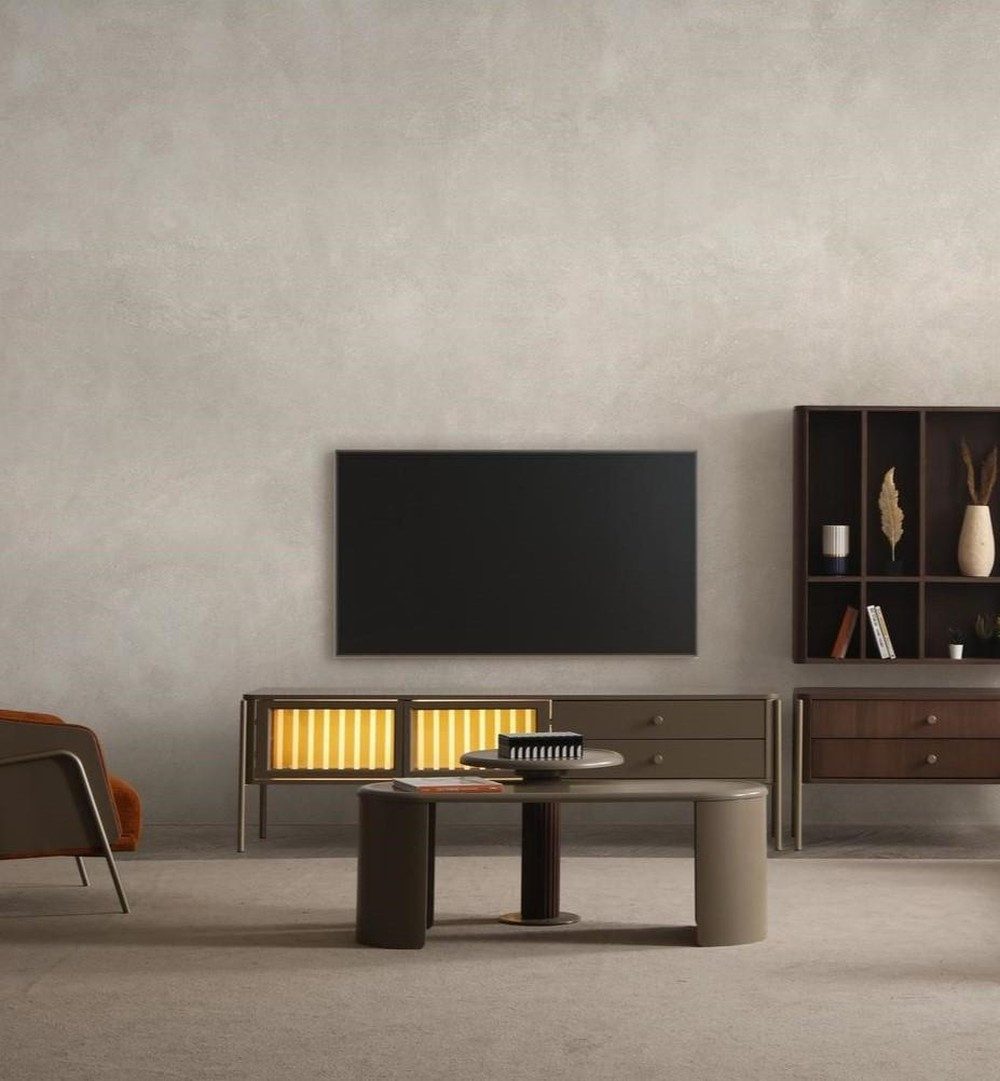 JVmoebel Lowboard Beige Wohnzimmergarnitur Designer Couchtisch TV ...