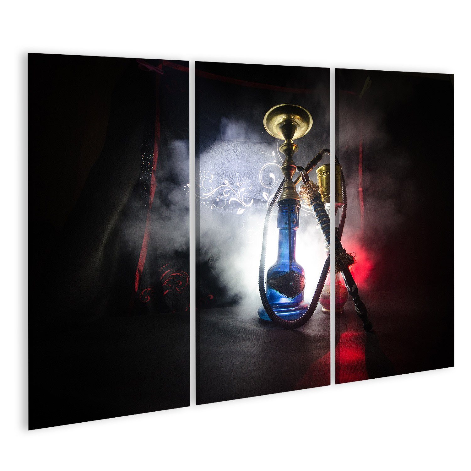 islandburner Leinwandbild »Bild auf Leinwand Hookah Heiße Kohlen Auf Shisha Schüssel Mit ...