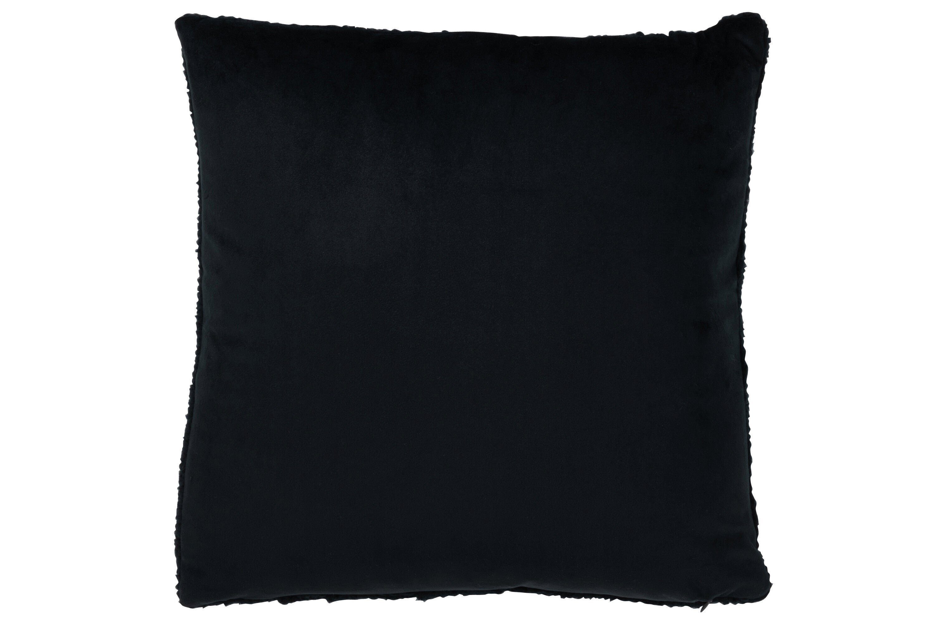 Gilde Dekoobjekt 4er Set Twist Kissen Aus Polyester In Elegantem Schwarz