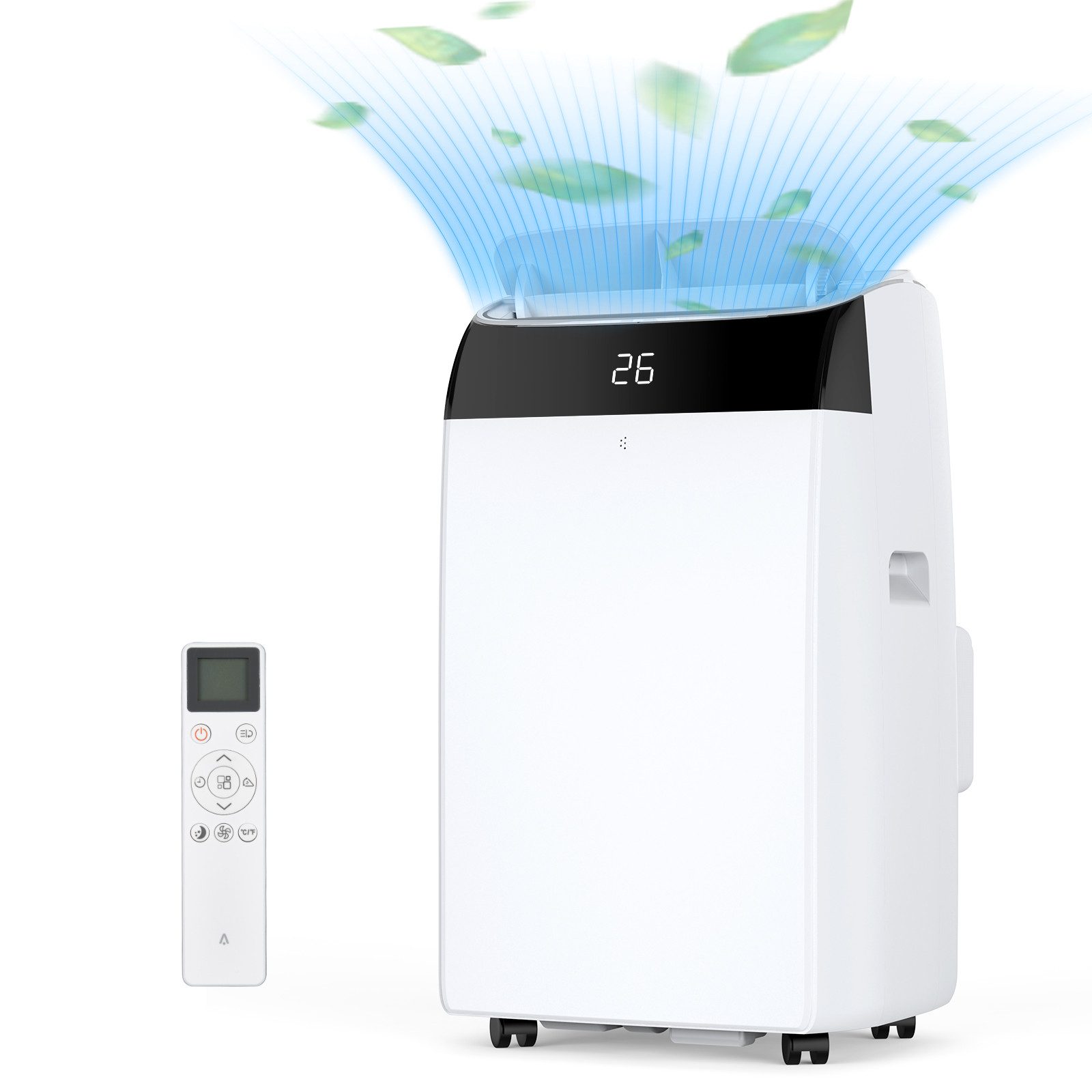 GarveeMore 3-in-1-Klimagerät Mobiles 7000BTUs 2,0kW,Kühlen&Ventilieren ...