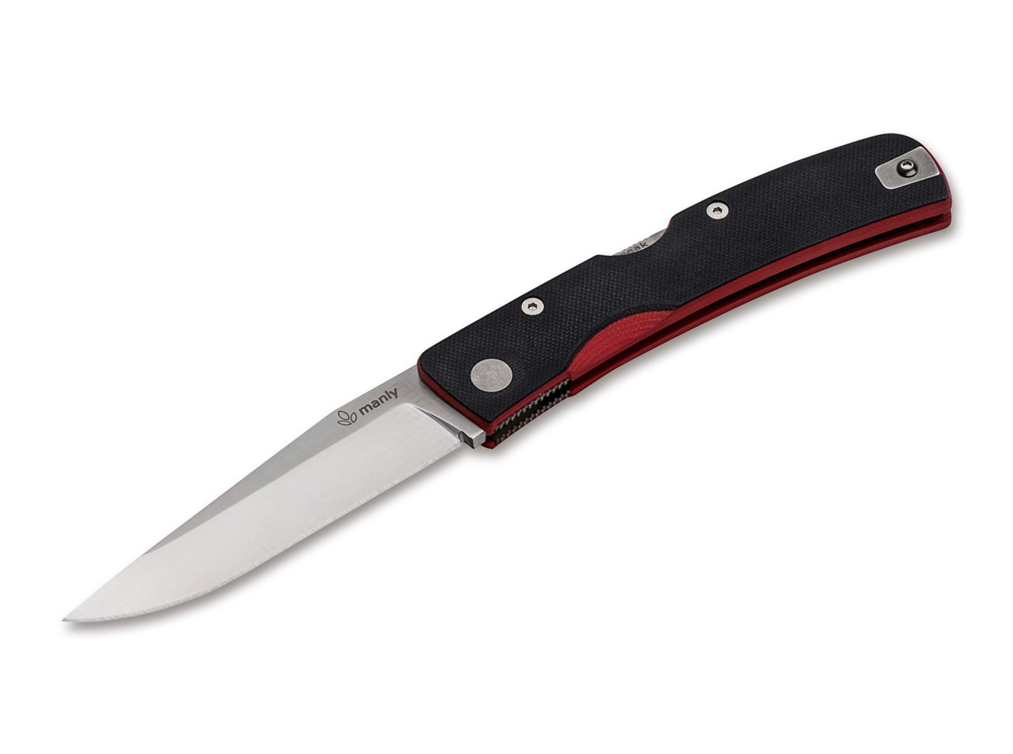 Manly Taschenmesser Manly Peak D2 Red Two Hand 01ML064