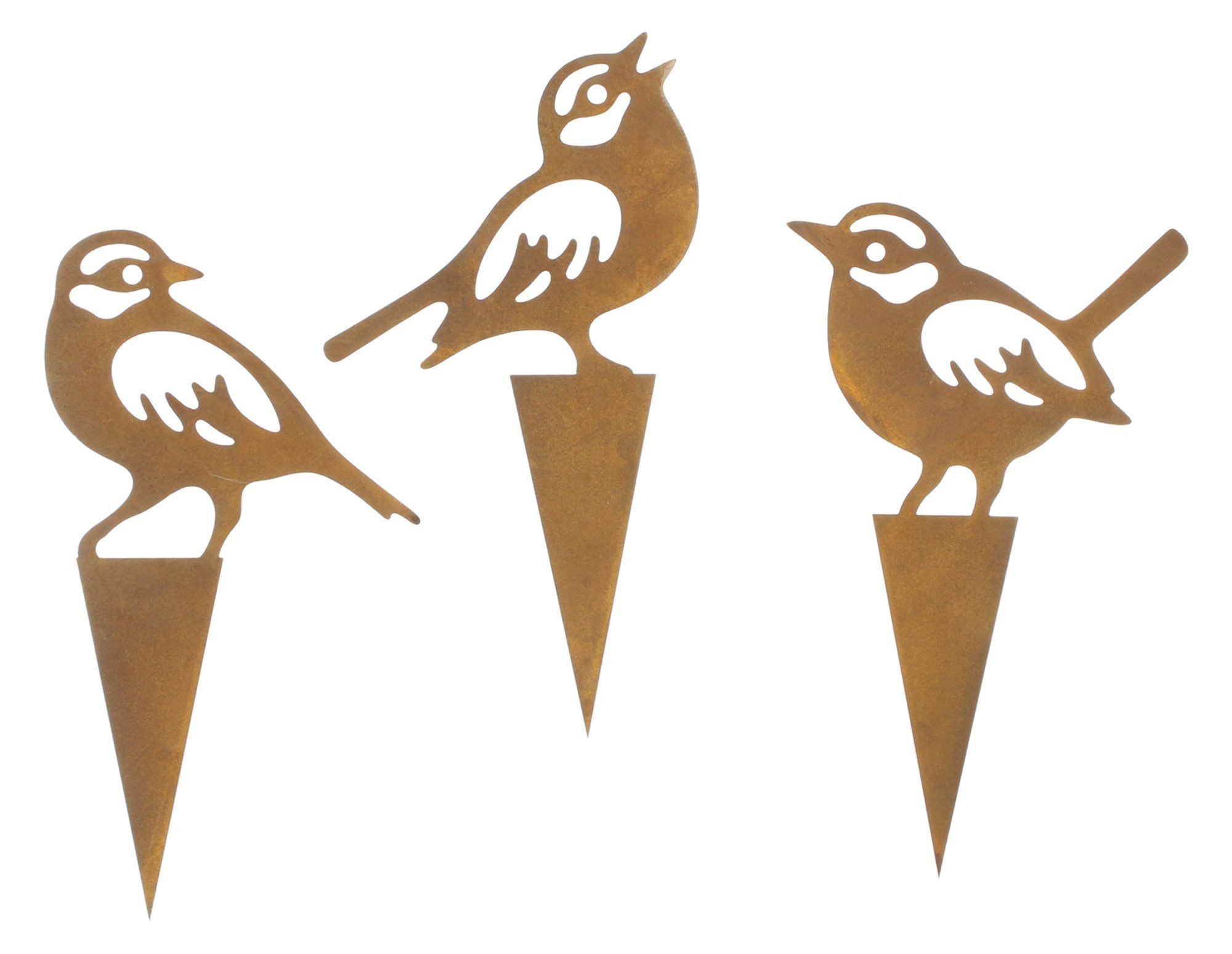 Frank Flechtwaren Dekofigur, Stecker Vogel 3er Set