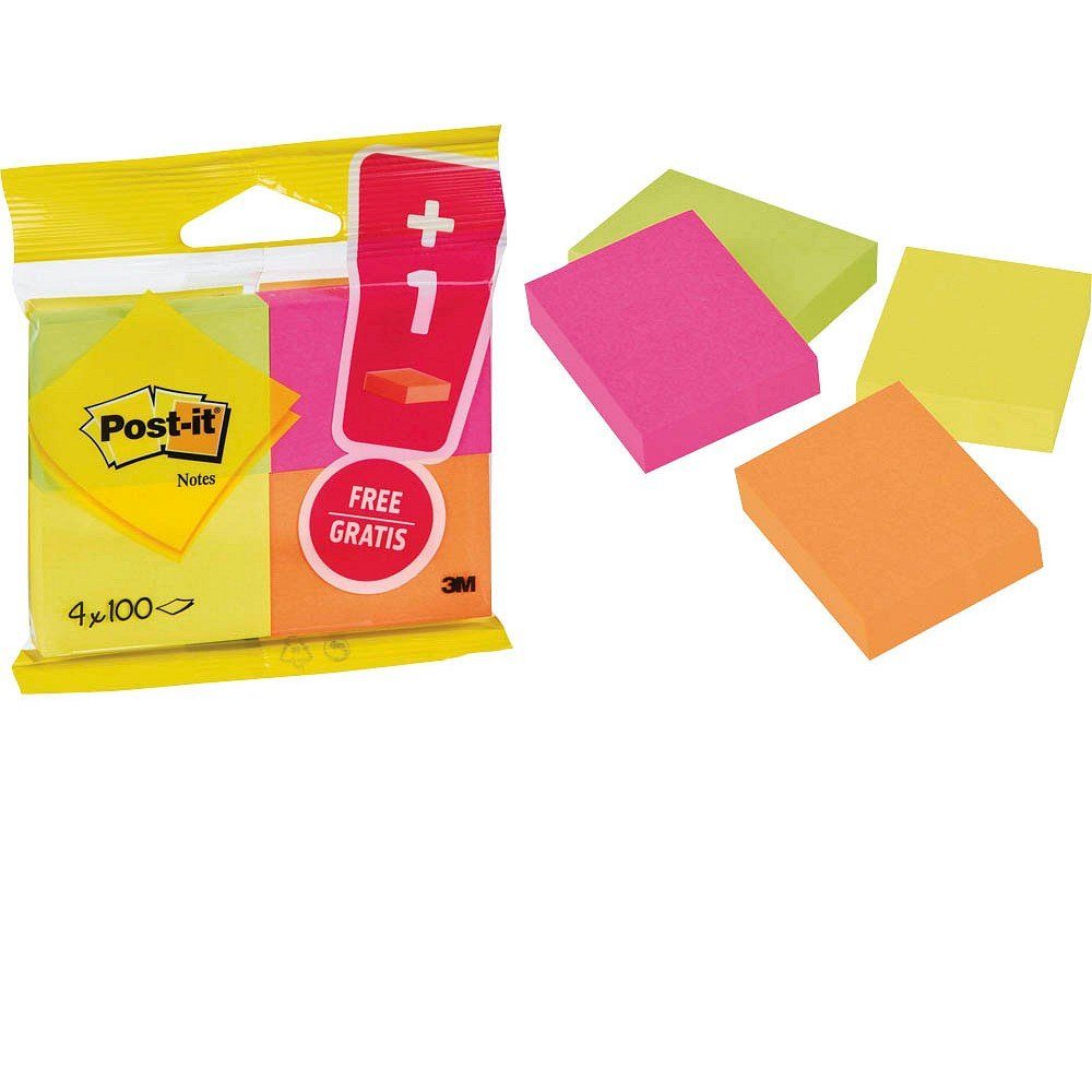 Post-it® 3 + 1 GRATIS: Post-it® Super Sticky Notes 653 Haftnotizen ...