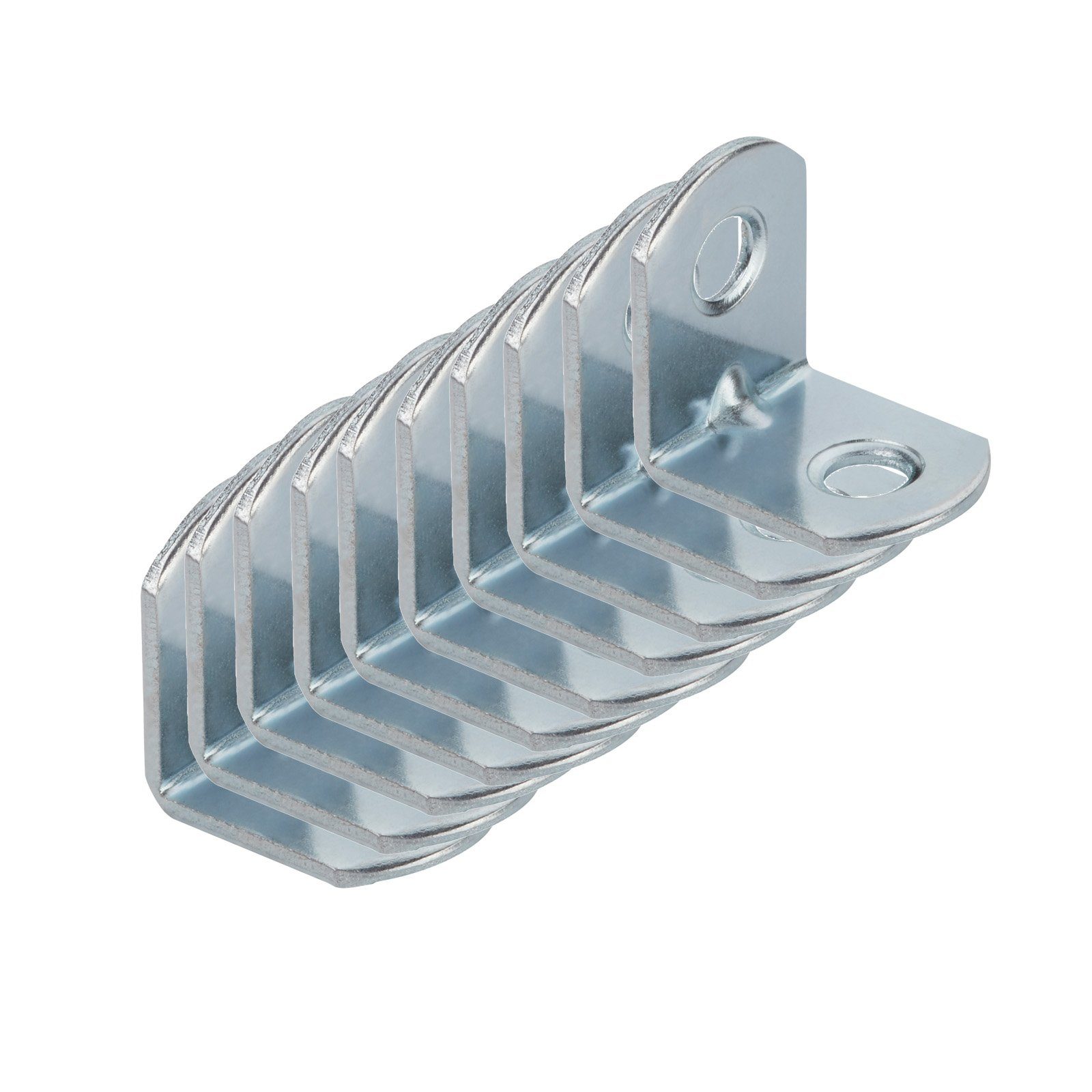 SO-TECH® Winkelverbinder L-Winkel abgerundet, Stahl verzinkt, Lochung gesenkt, LxB: 2x1.5 mm ...