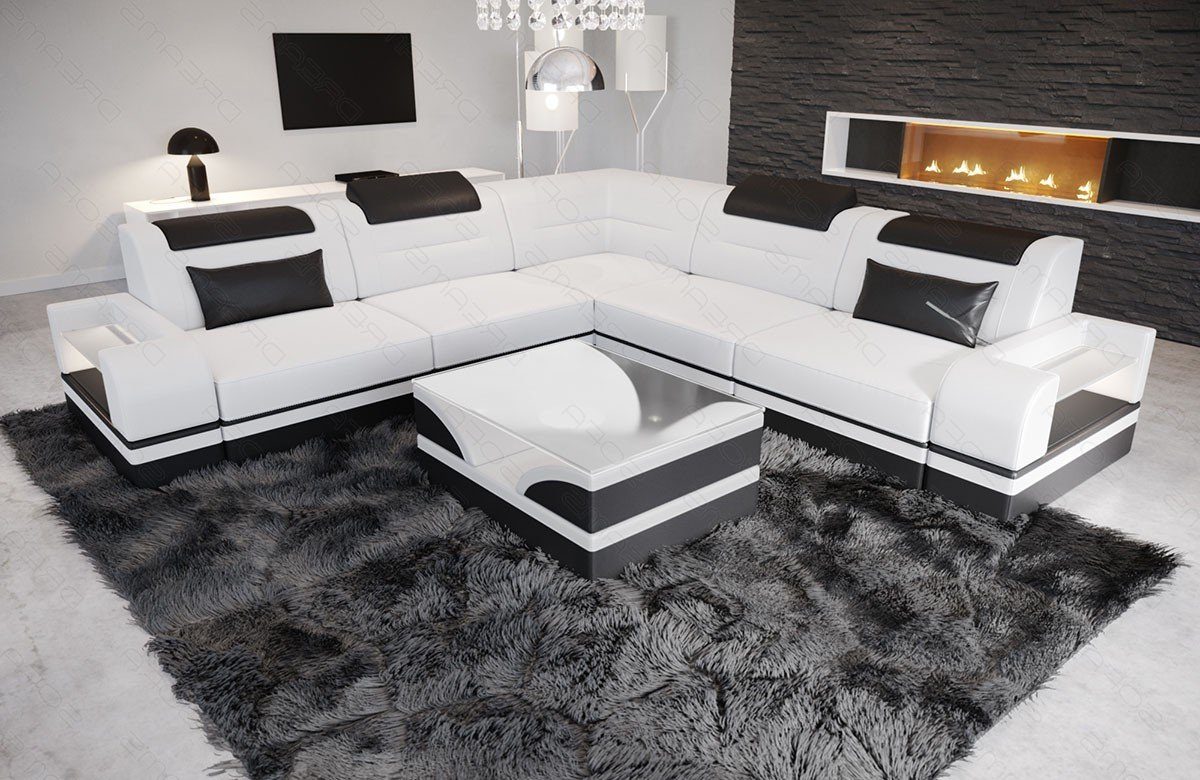 Sofa Dreams Ecksofa Leder Couch Sofa Trivento L Form Ledersofa, L-Form ...
