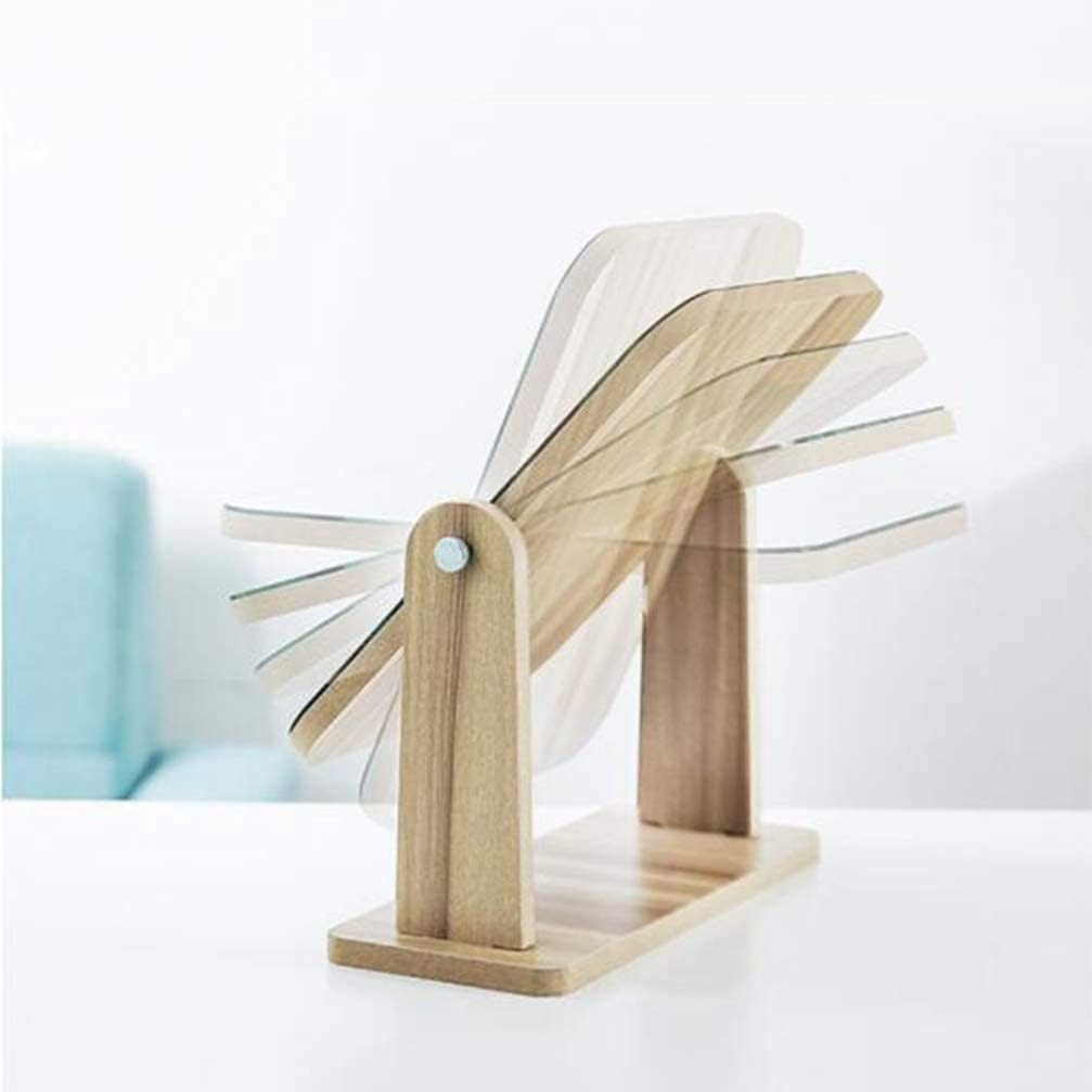 SinLaw Kosmetikspiegel Holzspiegel, 360 Grad tragbarer verstellbarer ...