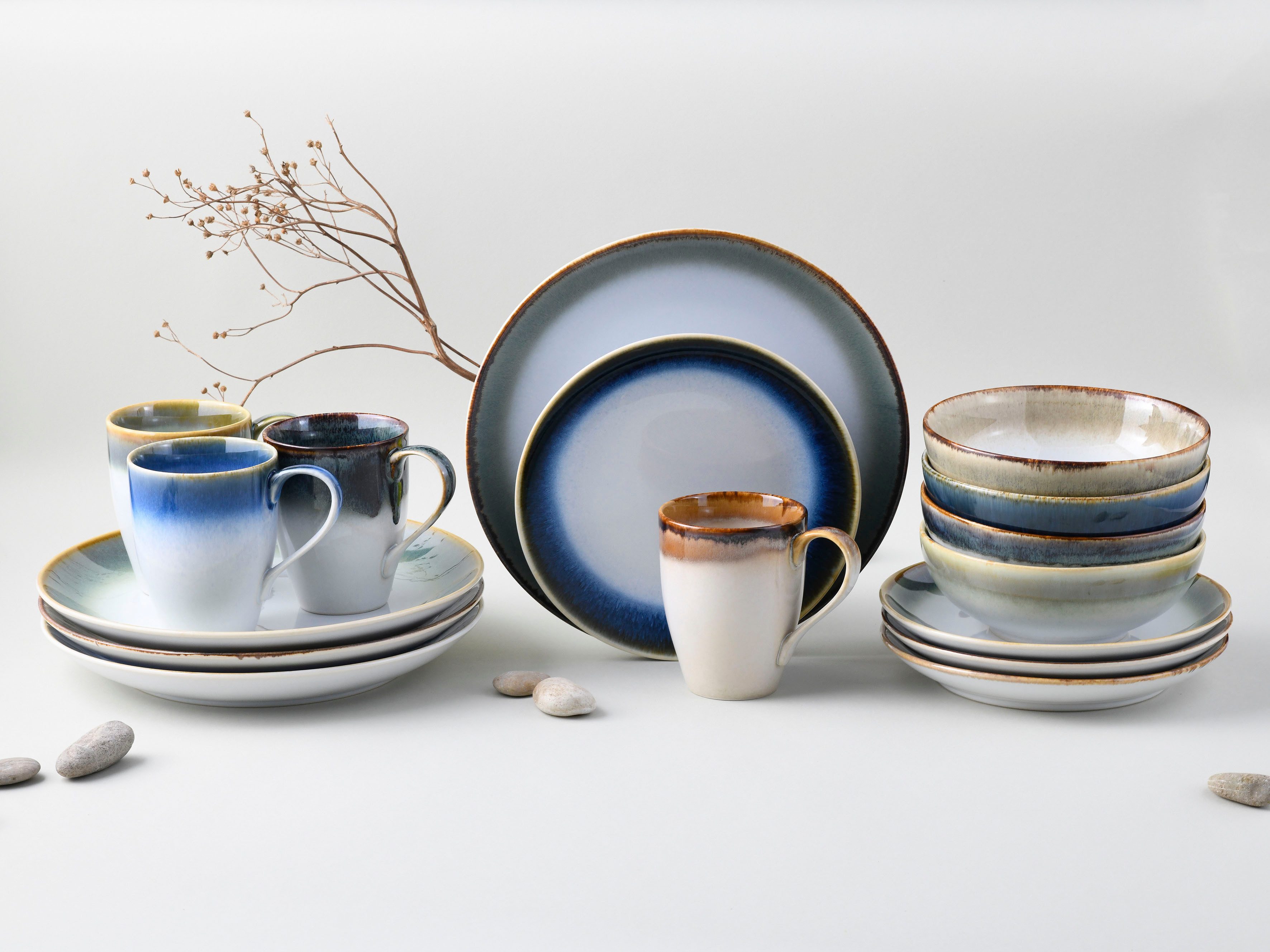 Creatable Kombiservice Geschirr Set Cascade 16 Tlg 4 Personen