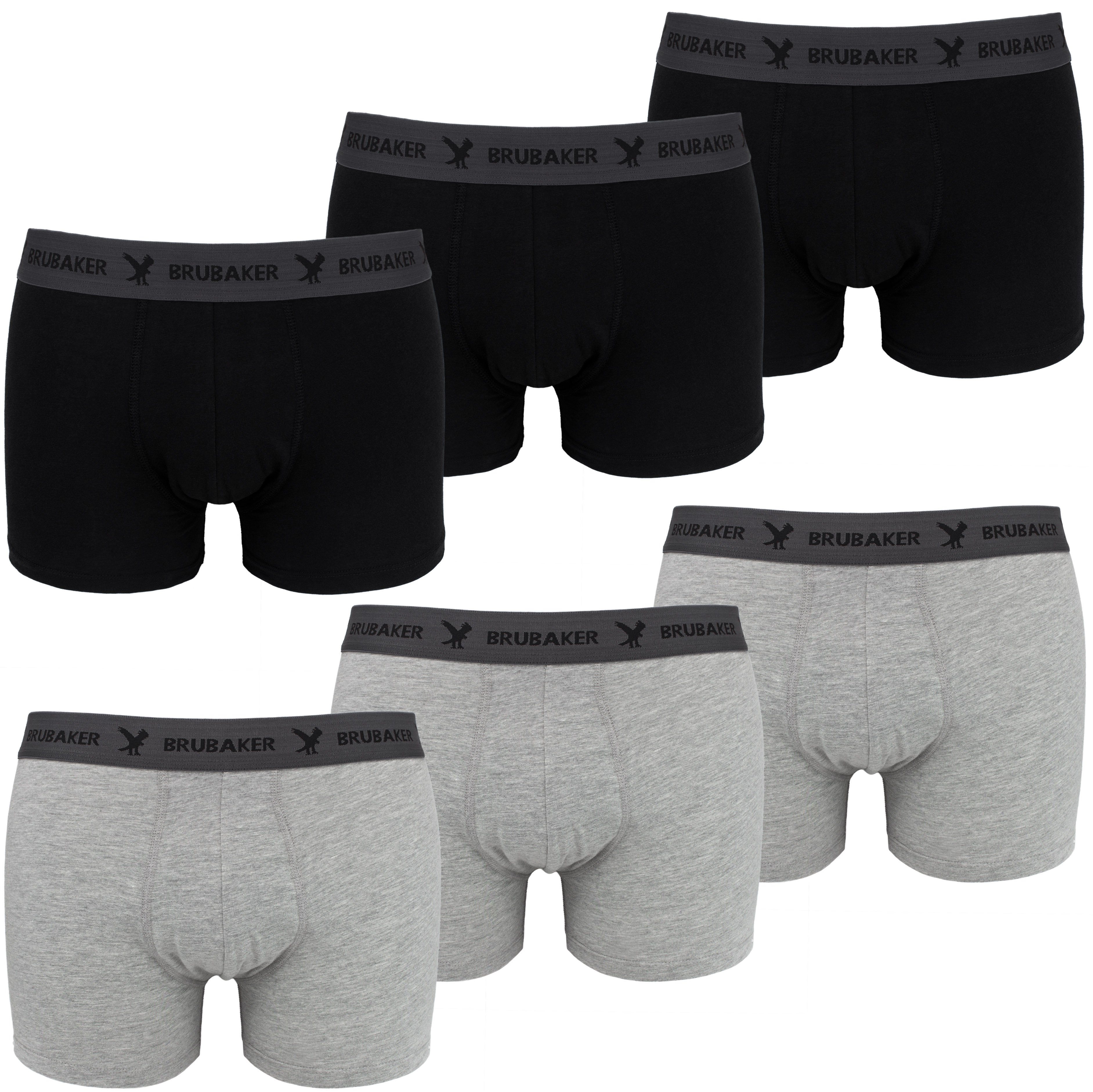 Brubaker Boxershorts 6er Pack Herren Retro Unterhosen Unterwäsche Für