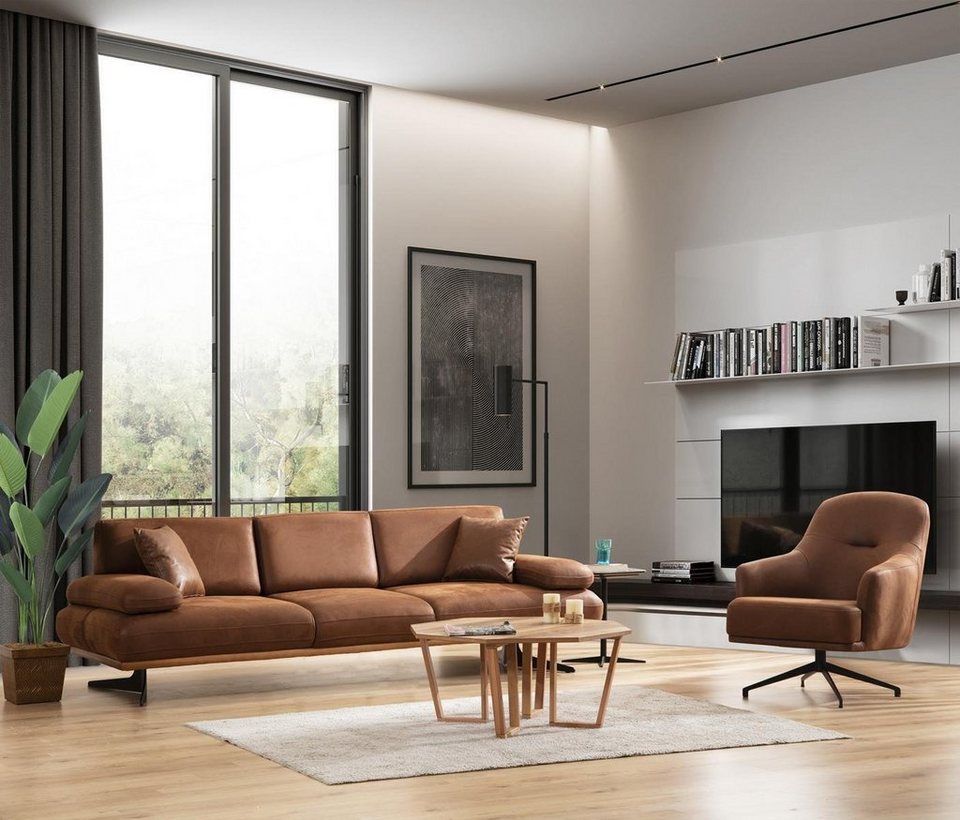 Jvmoebel Wohnzimmer Set Wohnzimmer Set 2tlg Modern Viersitzer Sofa