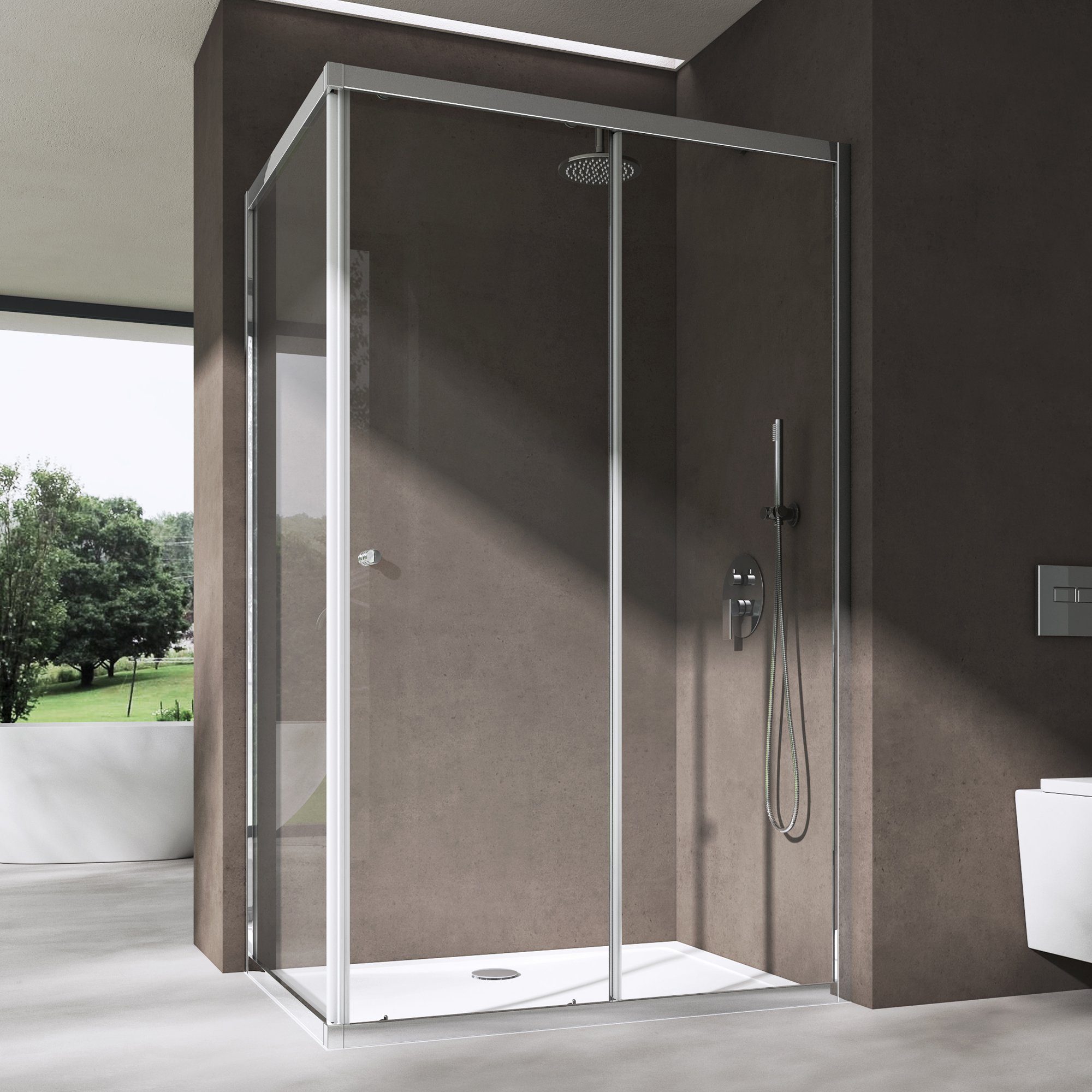 Doporro Eckdusche Design Duschkabine Ravenna16l Eckeinstieg Esg