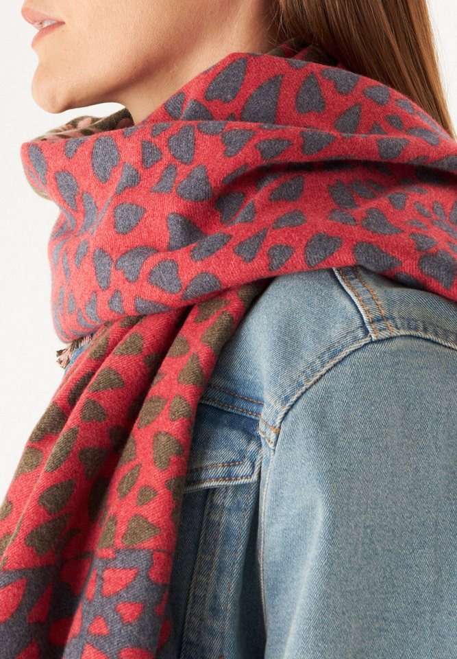 Codello Modeschal Mit Herz Muster Warm Und Anschmiegsam