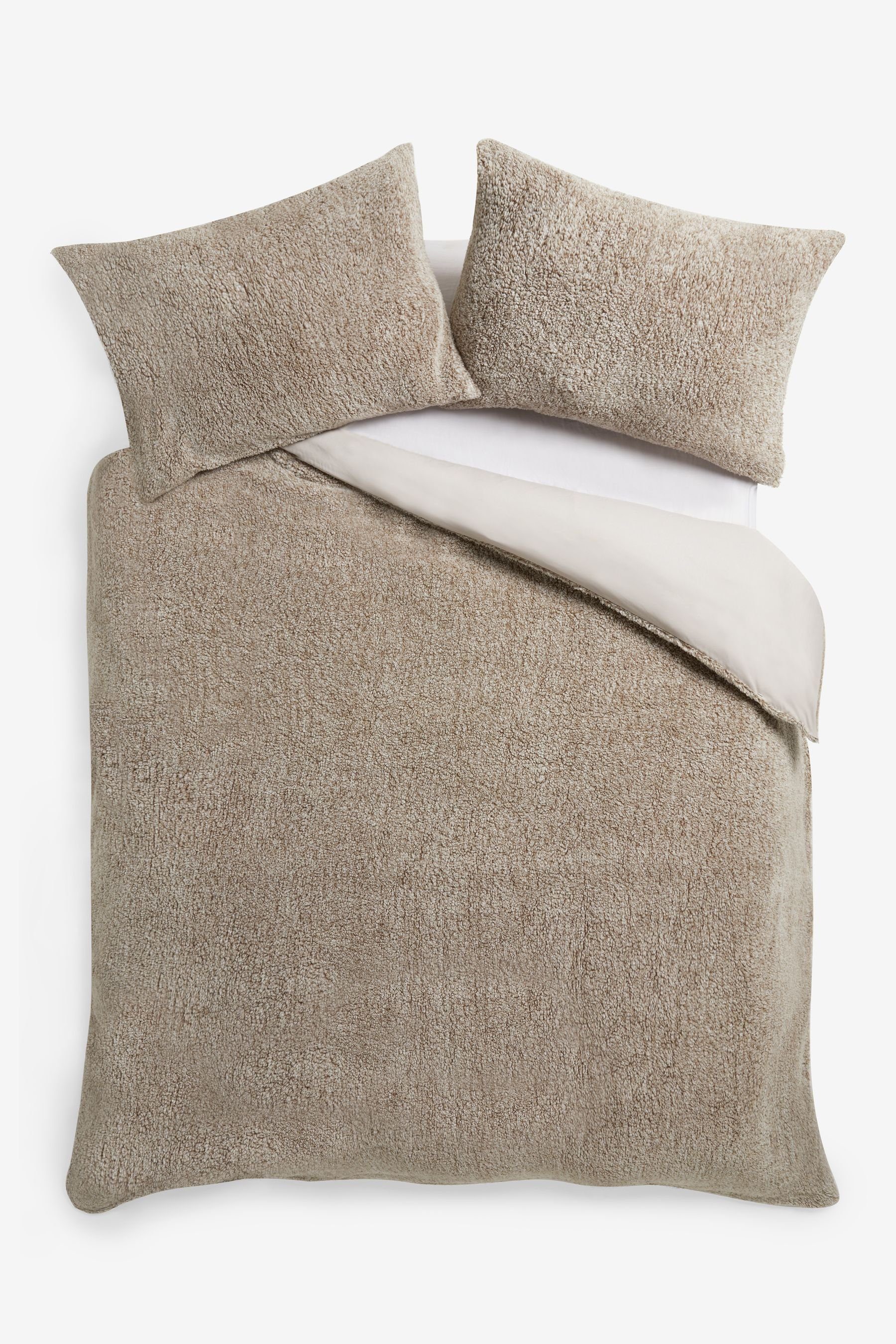 Next Bett-Set Bettgarnitur aus Teddyfleece im Set, meliert, Bezug ...
