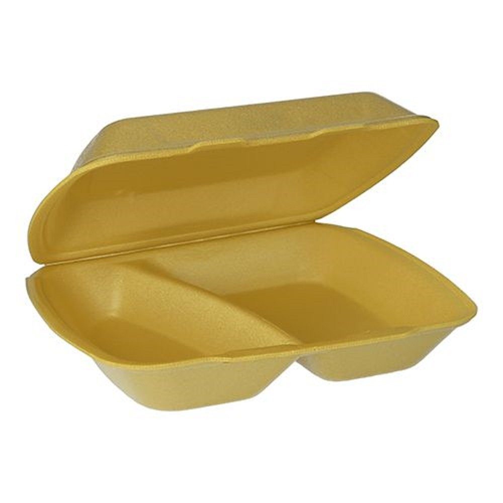 Papstar Einwegschale Papstar 90098 Menübox Xps 2 Geteilt 243x208cm Go