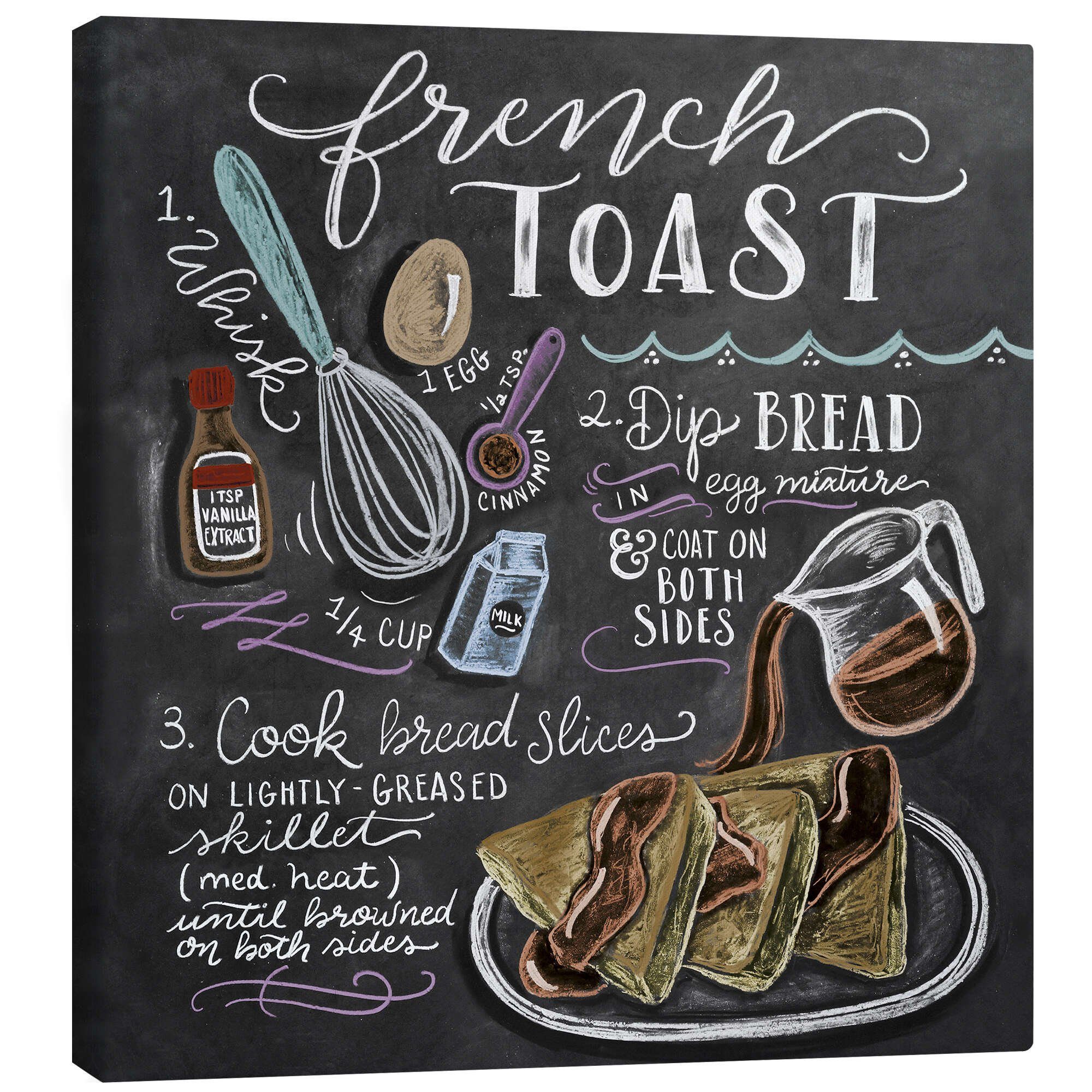 Posterlounge Leinwandbild Lily And Val French Toast Rezept Englisch