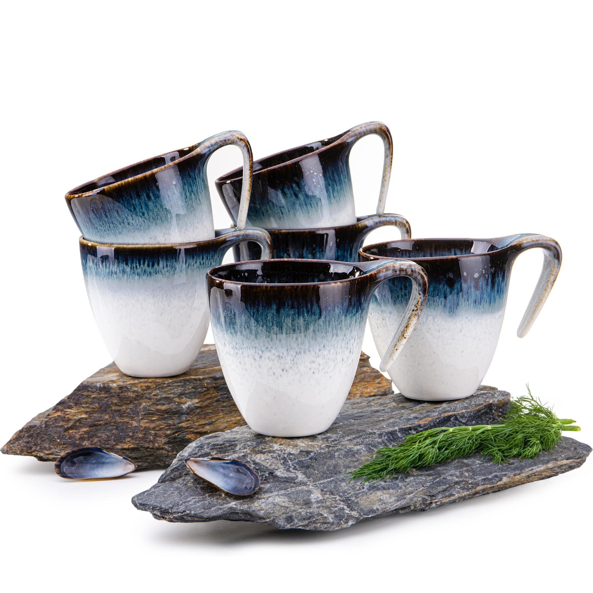 Konsimo Becher Time Dim Becher Set 6 Personen 6 Tlg Porzellan