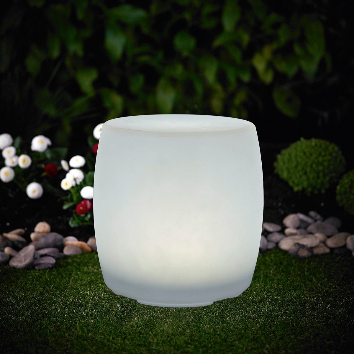 MeLiTec LED Solarleuchte LK08-4 Trommel, LED fest integriert, Solar ...