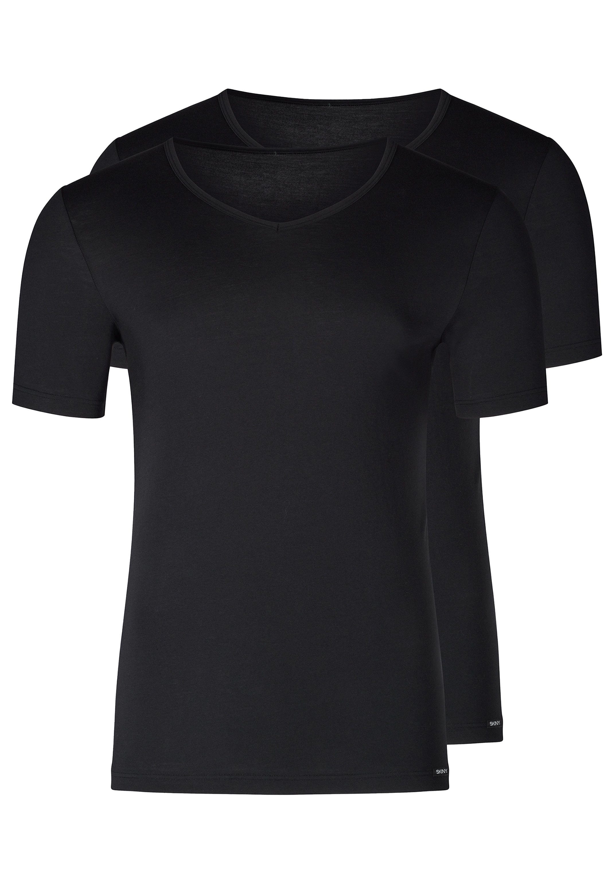Skiny Unterhemd 2er Pack Unterhemd Shirt Kurzarm Spar Set 2 St