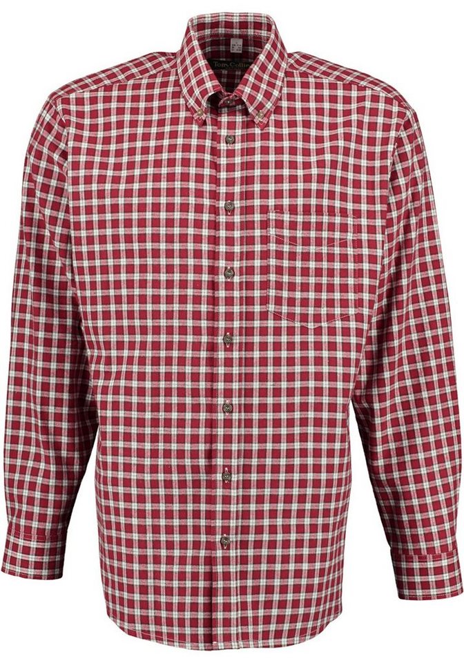 Tom Collins Langarmhemd Aguta Herren Hemd Mit Button Down Kragen