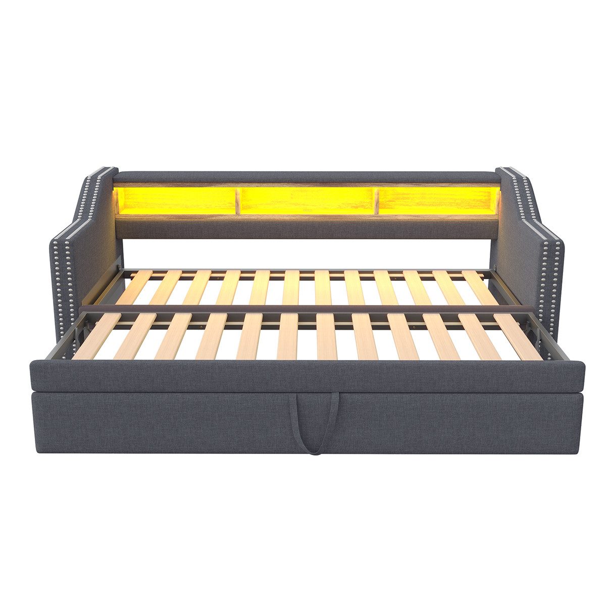 Xdeer Schlafsofa Schlafsofa Mit Lattenrost Led Licht Und Usb Buchse