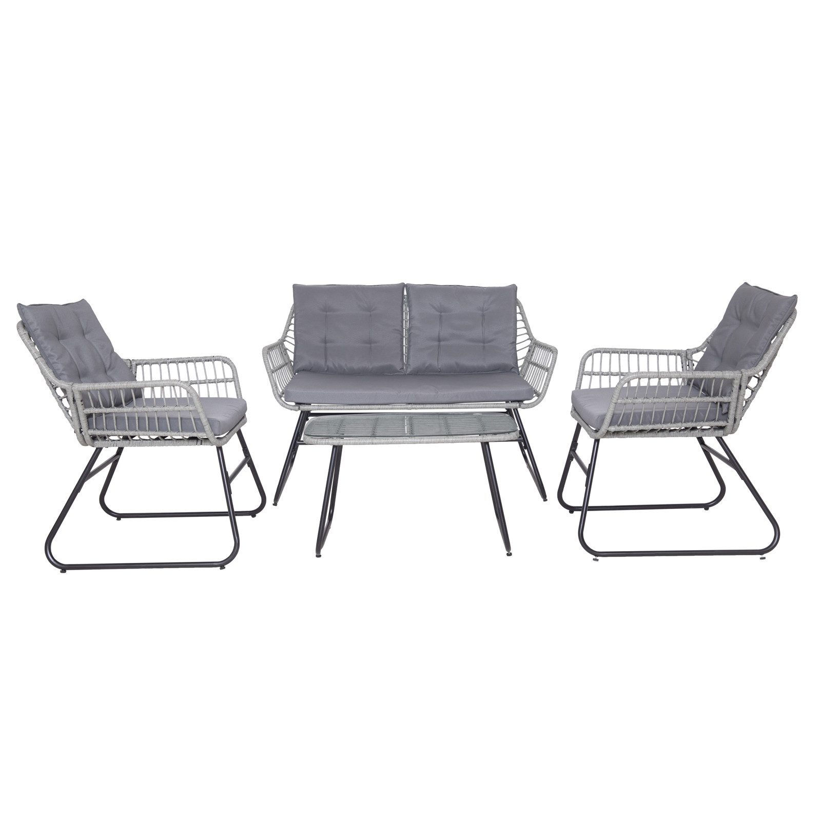 Svita Gartenlounge Set Capri Set Tisch Mit Einem Stuhl Und Zwei