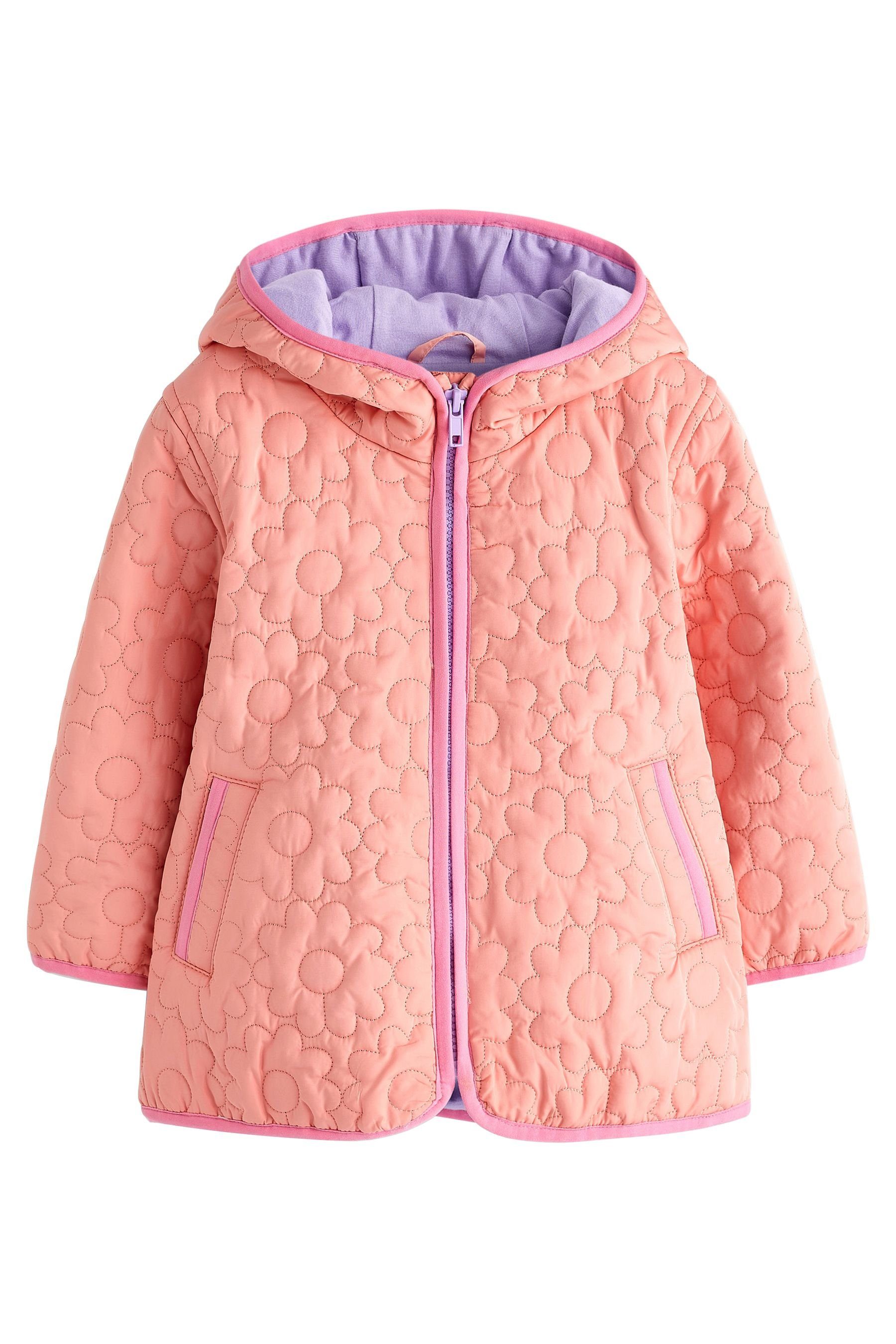 Next Steppjacke Geblümte Steppjacke Mit Kapuze 1 St