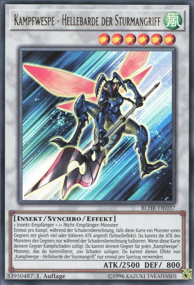 ReCollectibles Sammelkarte YuGiOh Karte Kampfwespe - Hellebarde der ... ReCollectibles Sammelkarte YuGiOh Karte Kampfwespe - Hellebarde der ...