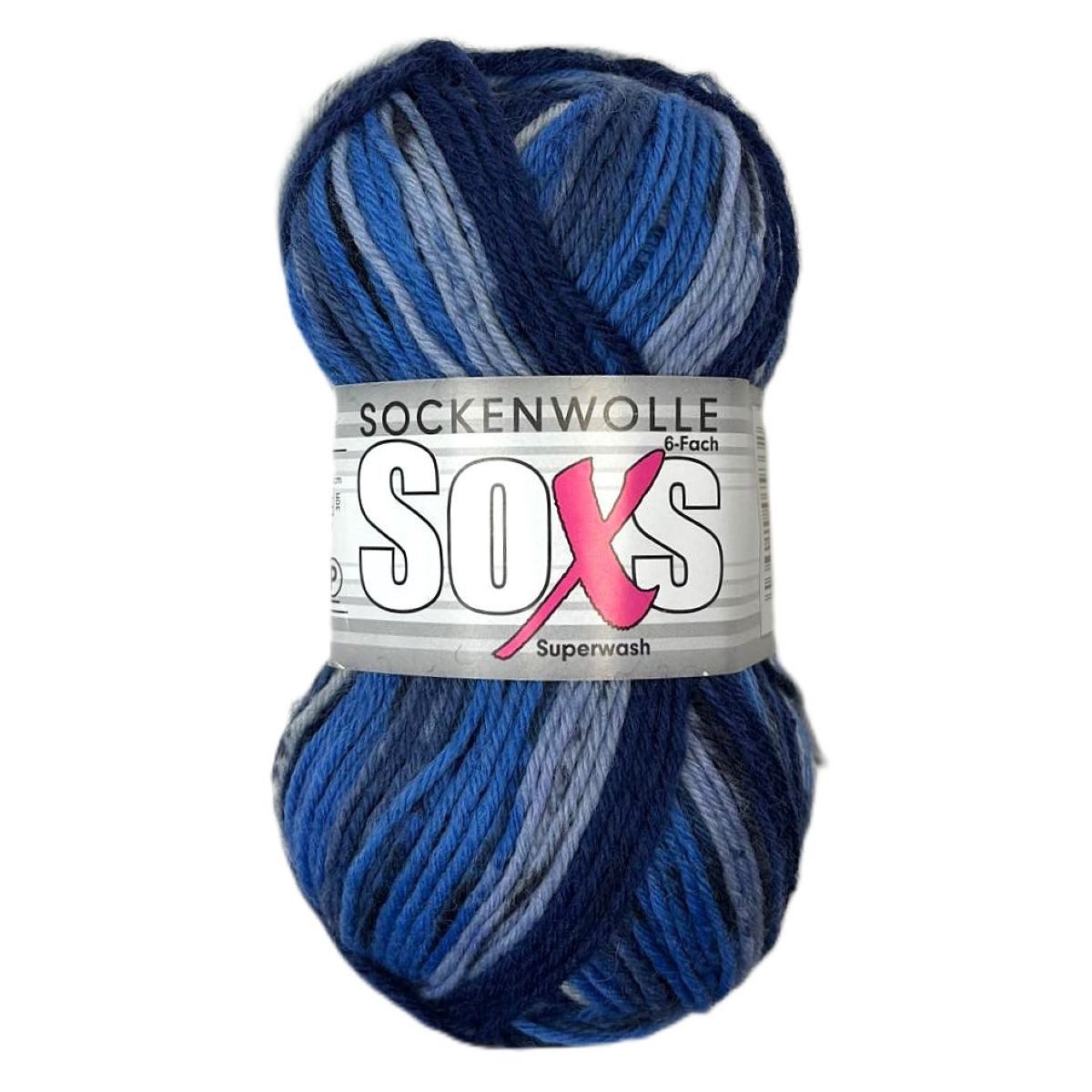 Gründl Sockenwolle Soxs Superwash 4 oder 6 fach Häkelwolle, 130 m (150g für Socken bis Gr. 46, 1 ...