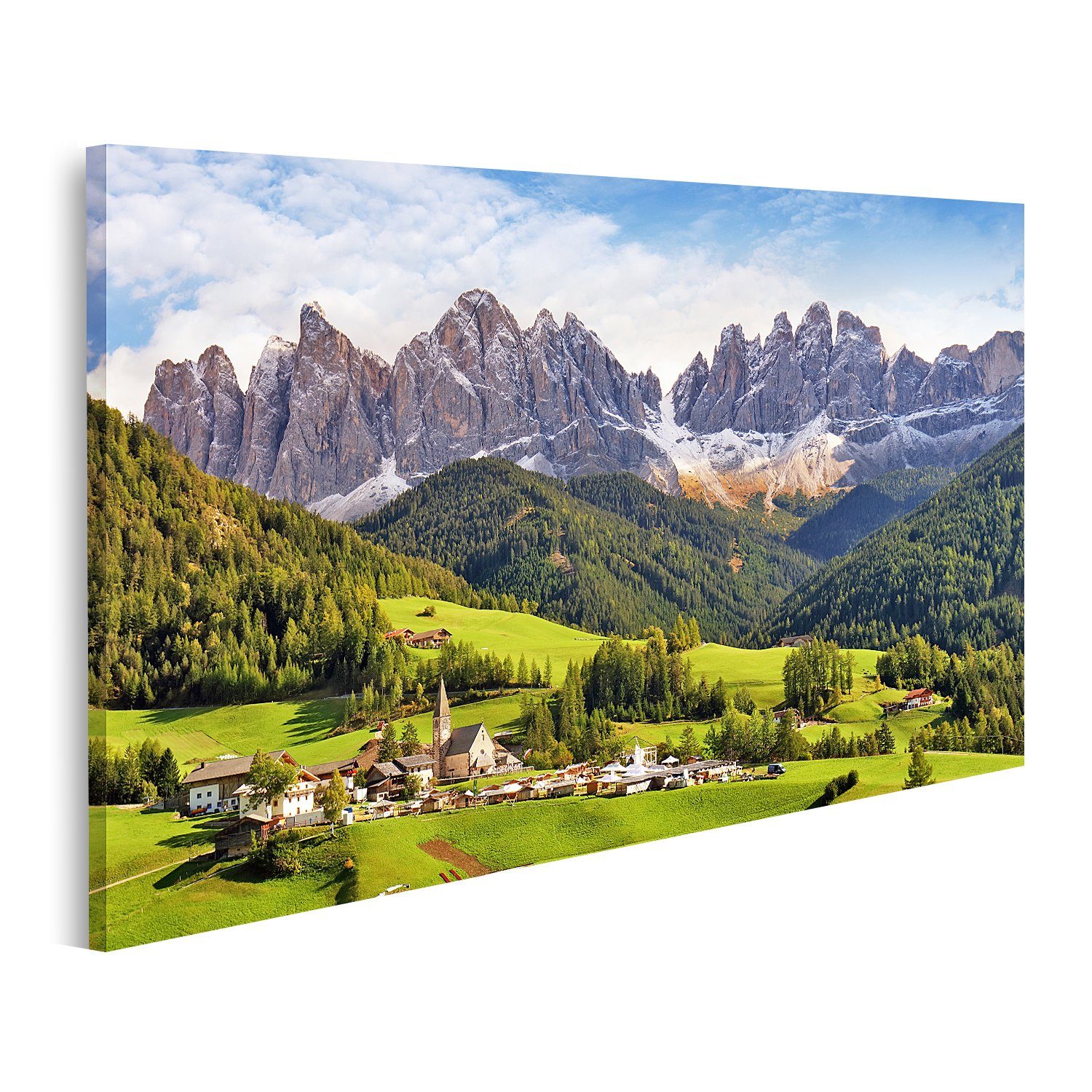 islandburner Leinwandbild Bild auf Leinwand Val di Funes Trentino Alto Adige Italien Die großen