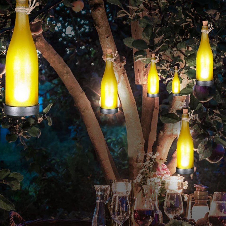 Etc Shop Gartenleuchte Led Leuchtmittel Fest Verbaut 6er Set Solar
