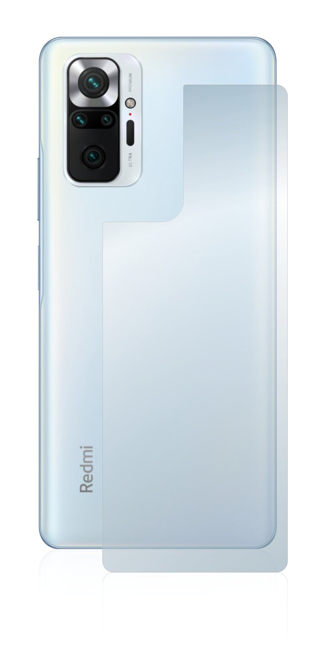 Upscreen Schutzfolie Für Xiaomi Redmi Note 10 Pro Rückseite Folie