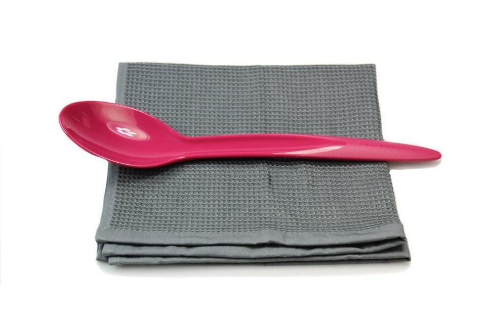 Tupperware Back Set Thermo Duo Servierlöffel Brombeere Glastuch