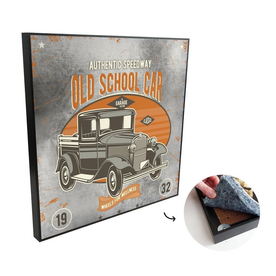 Muchowow Akustikplatte Mancave Auto Retro Oldtimer 1 St