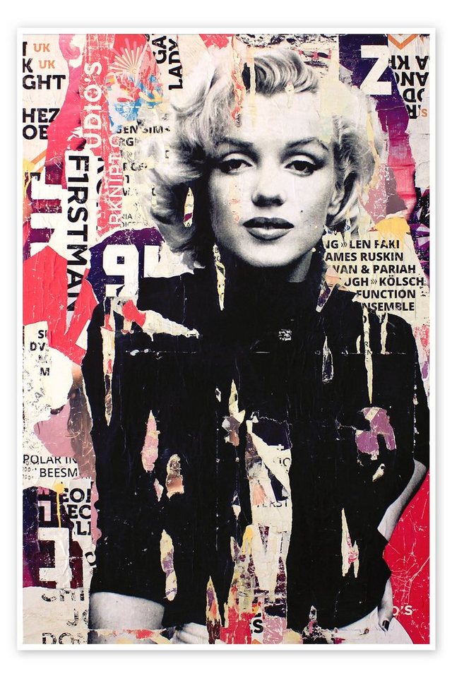 Posterlounge Poster Michiel Folkers Marilyn Monroe Wohnzimmer Modern