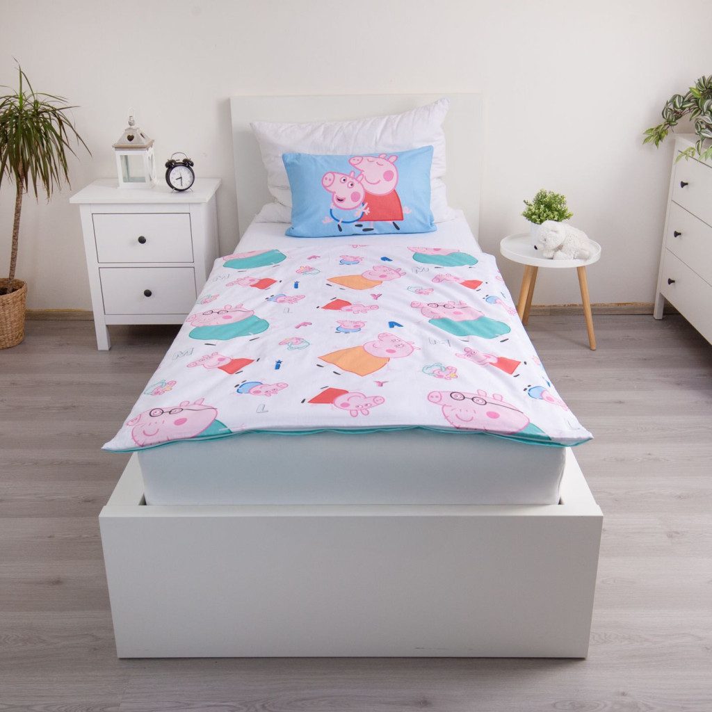 Spannende Peppa Wutz Bettwäsche 100x135 Bild