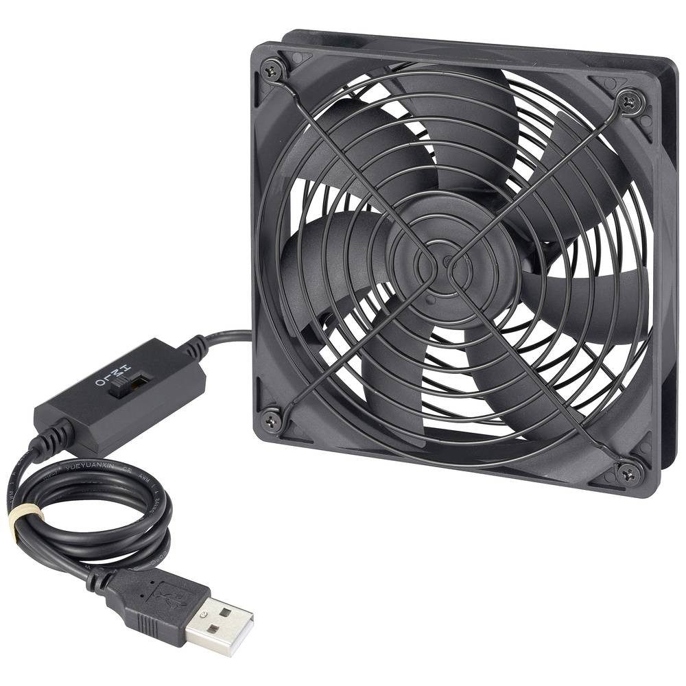 Renkforce Mini USB-Ventilator USB-VENTILATOR, 120 x 120 x 25 mm, Lüfter ...