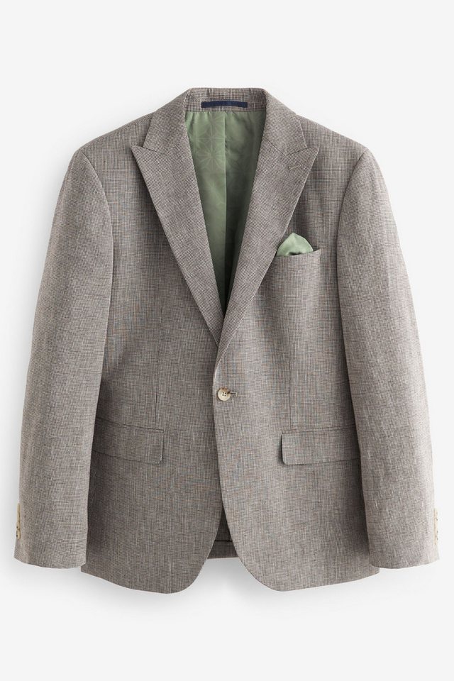 Next Baukastensakko Tailored Fit Anzug Mit Hahnentrittmuster Sakko 1 Tlg