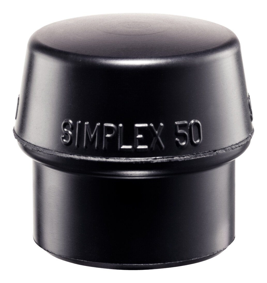 Halder KG Gummihammer, Schonhammerkopf Simplex 30 mm Gummi, Gummikomposition, mittelhart