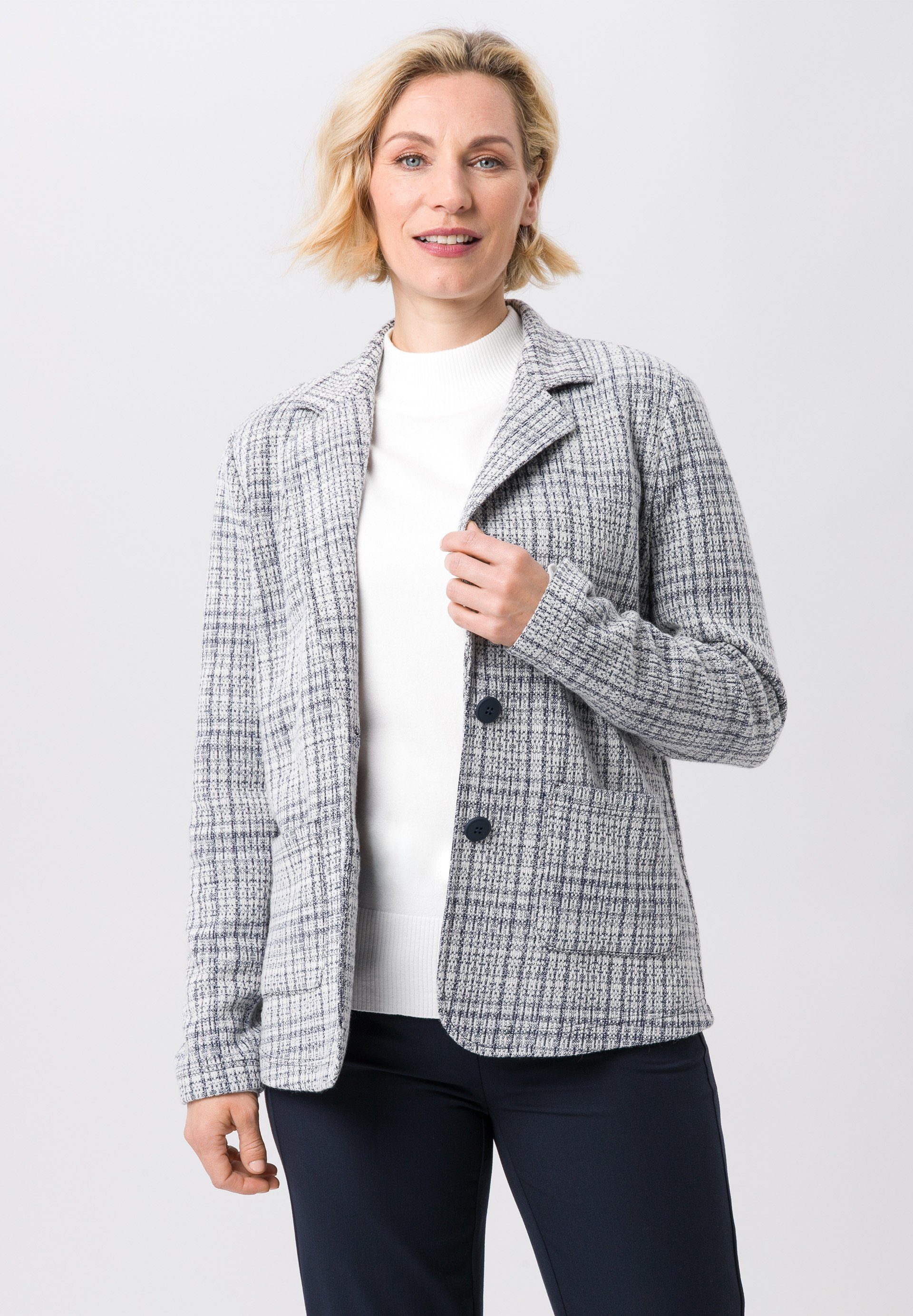 FRANK WALDER Jackenblazer FRANK WALDER Typ SAPHIRE BLUE, Pflegeleichte ...